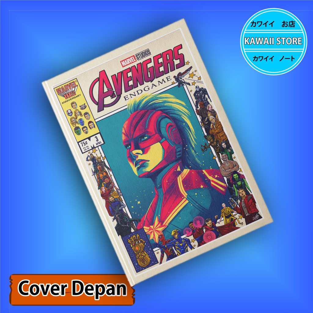 Jual Notebook / Pocket book Hard Cover Film Marvel Avengers CAPTAIN ...