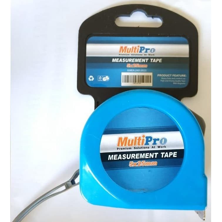 Jual Meteran Roll multipro 5meter heavy duty 5x19mm measurement tape ...
