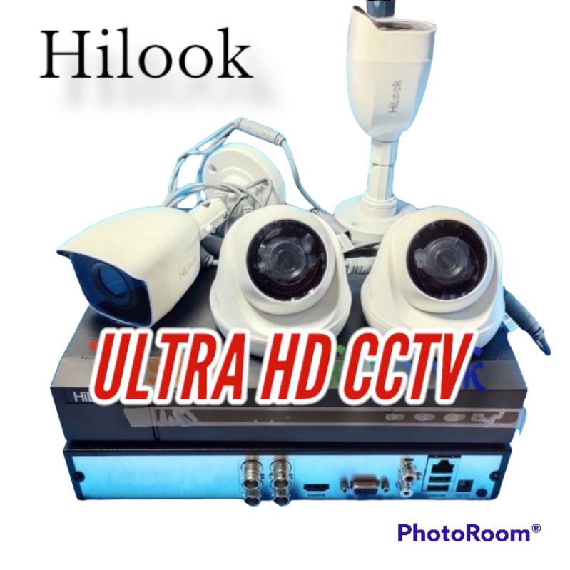 Jual Paket Camera Cctv hilook 4ch 4 Kamera 2mp Full HD By Hikvision HDD 500GB | Shopee Indonesia