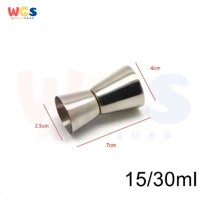 Jual Stainless Steel Syrup Cocktail Measuring Double Jigger 15/30 ml ...