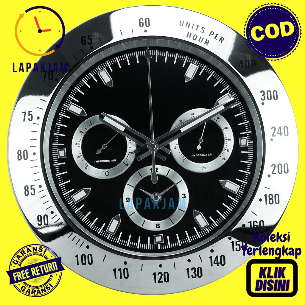 Jual Jam Dinding Quartz Dekorasi Dinding Minimalis Murah Besar Rolex TT ...