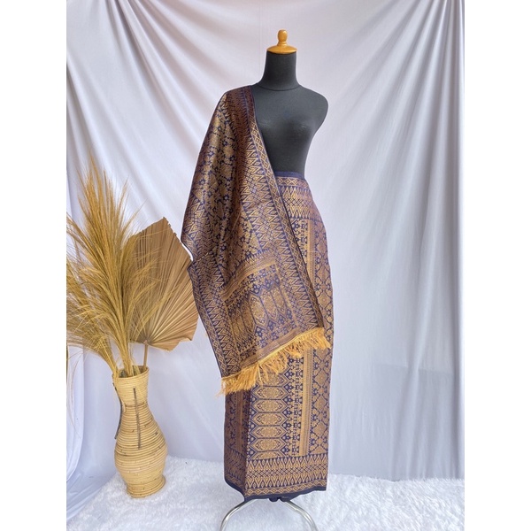 Jual kain songket + selendang / songket padang / songket sumatera barat ...