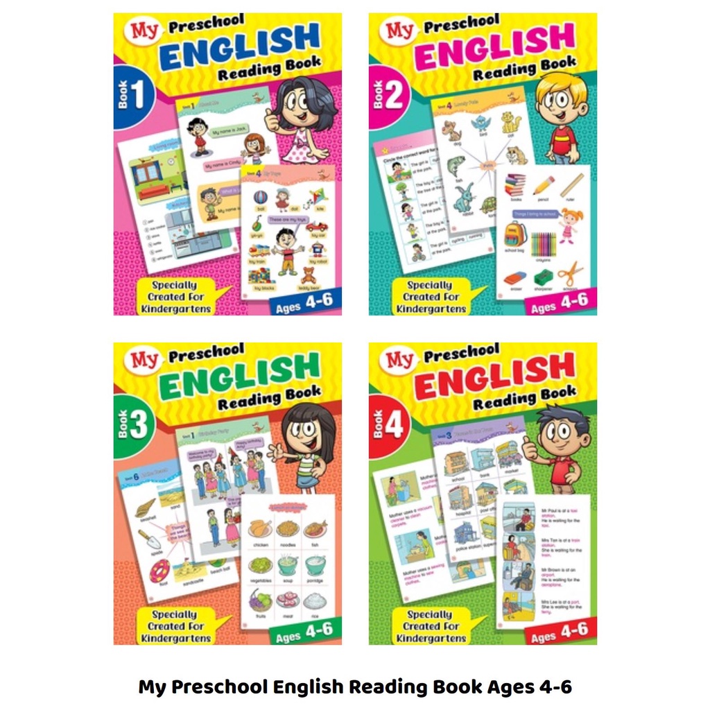Jual My Preschool English Reading Book Workbook (4-6 years old ...
