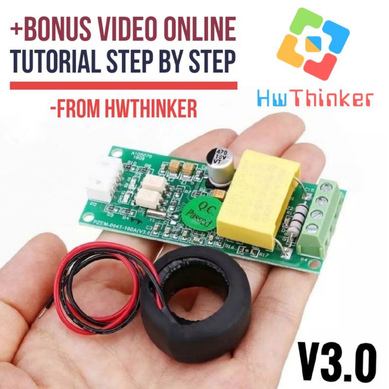 Jual Sensor Arus Tegangan AC Digital Power Meter Watt Volt Ampere PZEM ...