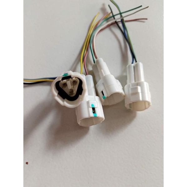 Jual conector 3 pin female soket segitiga include terminal dan kabel ...