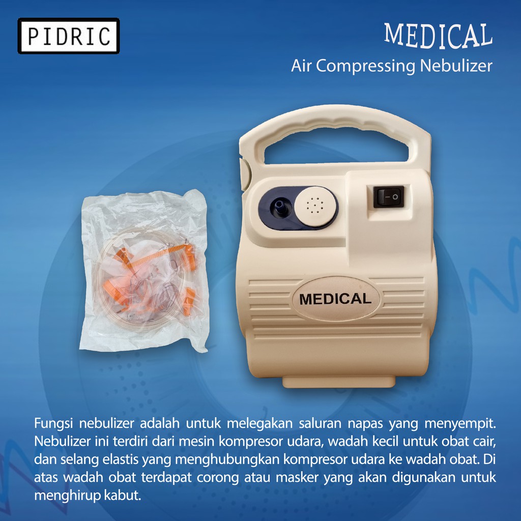 Jual MEDICAL Air Compressing Nebulizer (Alat Uap atau Alat Bantu ...
