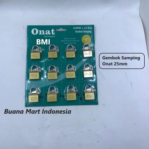 Jual Gembok Koper Samping 25mm ONAT | Gembok Tas | Gembok Kecil (1PC ...