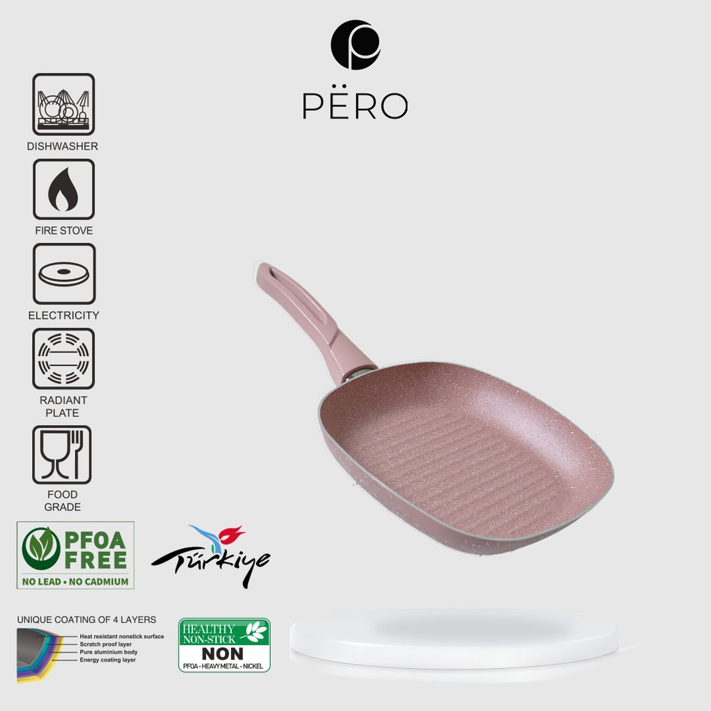 Jual GRILL PAN 20*20CM BABY PINK | Shopee Indonesia