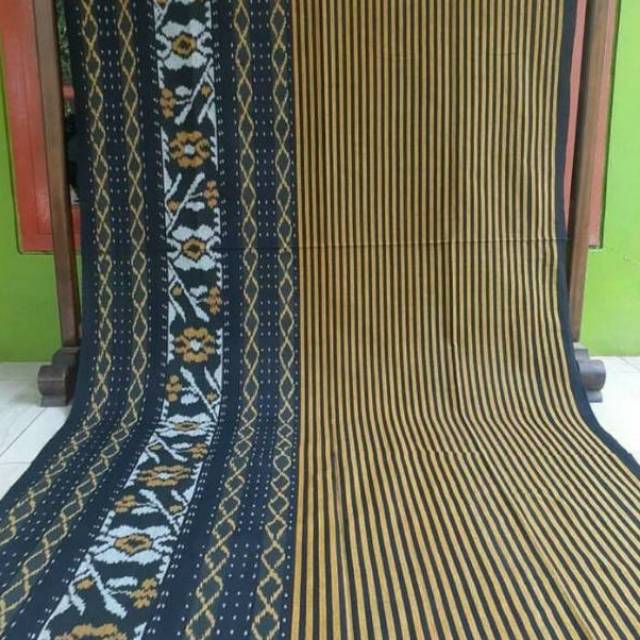 Jual Kain batik Tenun mix lurik motif mawar | Shopee Indonesia