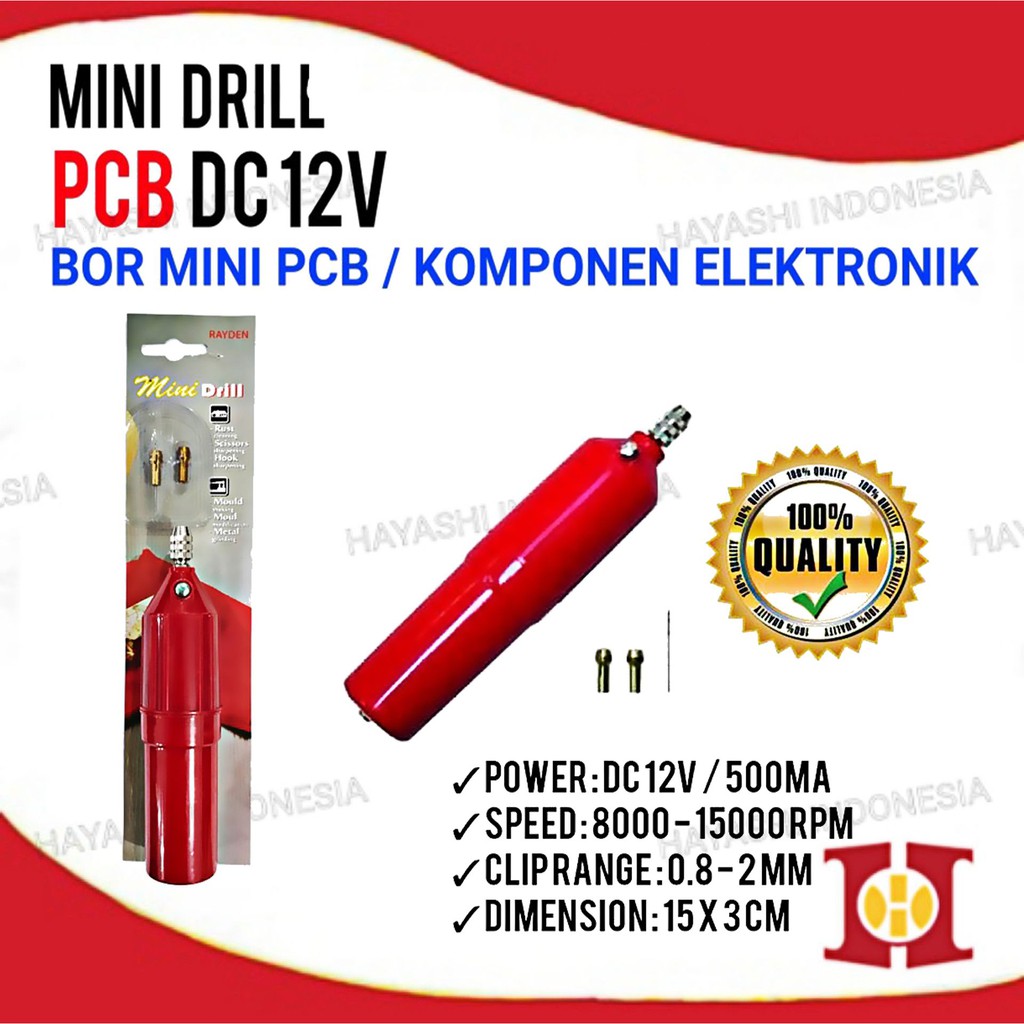 Jual Bor Mini Drill PCB 12v Ekonomis DC Alat Pembuat Lobang Mata Mesin ...