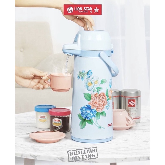 Jual AP- Air Pot Lionstar Termos Air Panas Pencet Thermos Pencet 2.5 Liter | Shopee Indonesia