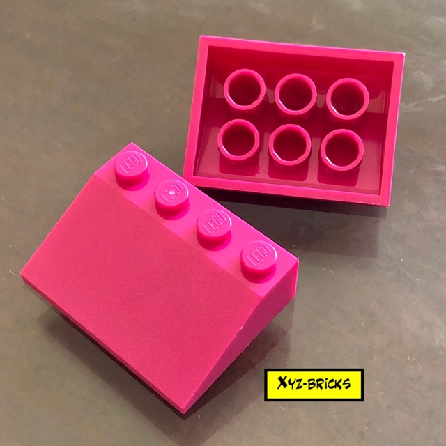 Jual LEGO PARTS 4599548 - Roof Tile 3x4 25 Degrees Bright Reddish ...