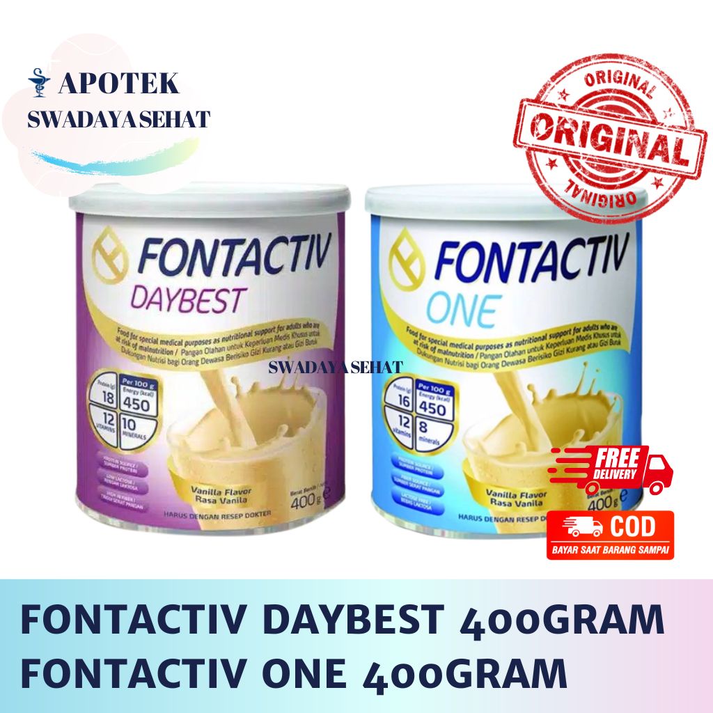 Jual FONTACTIV DAYBEST 400GR - ONE 400Gram - Susu Protein Kaleng Massa ...
