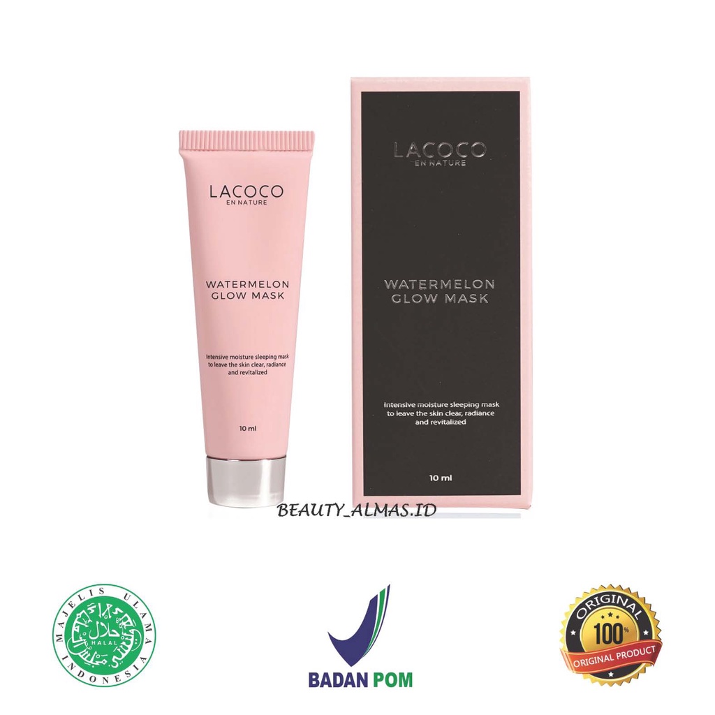 Jual Lacoco Watermelon Glow Mask (Kecil) 10 ml - WGMSMALL | Shopee ...