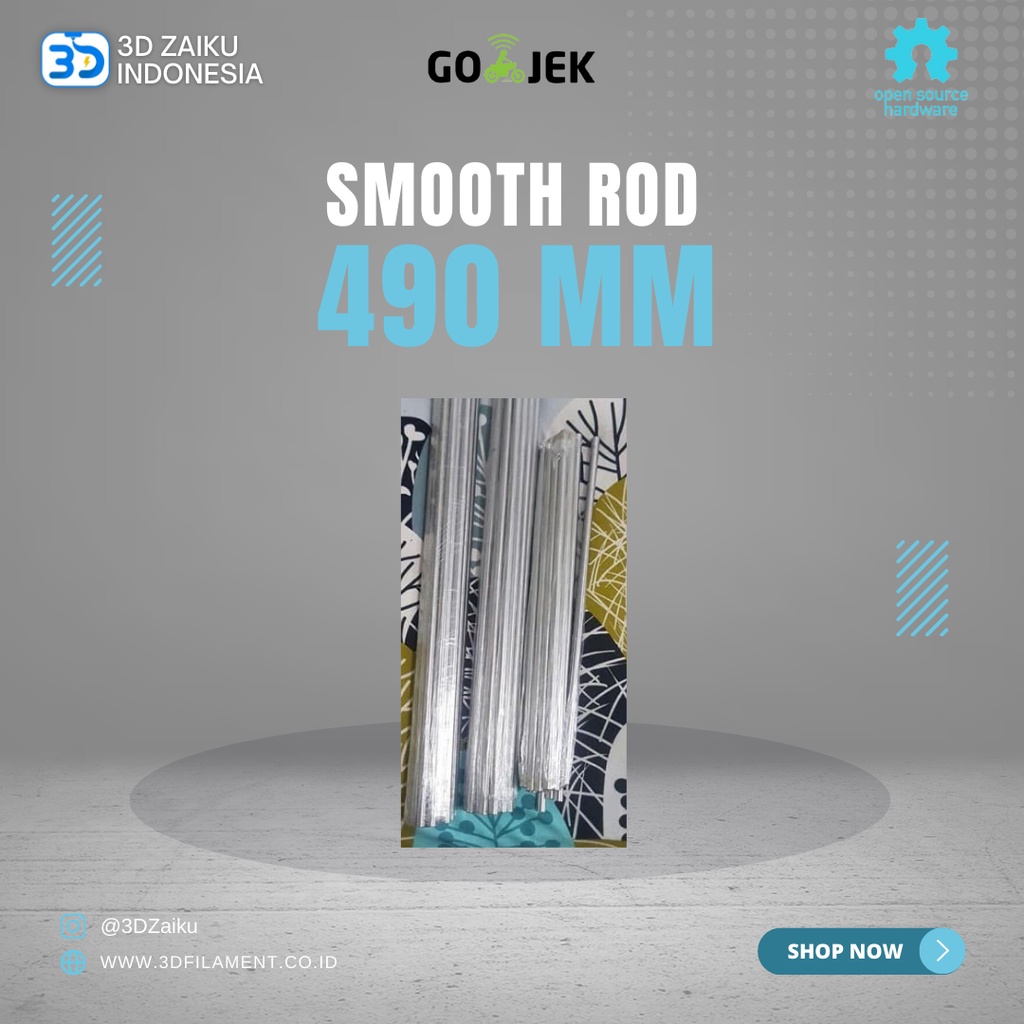 Jual RepRap 3D Printer 8 mm Smooth Rod 490 mm | Shopee Indonesia