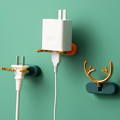 Jual Gantungan Tempel Dinding Tempat Colokan Listrik Penyangga Kabel ...