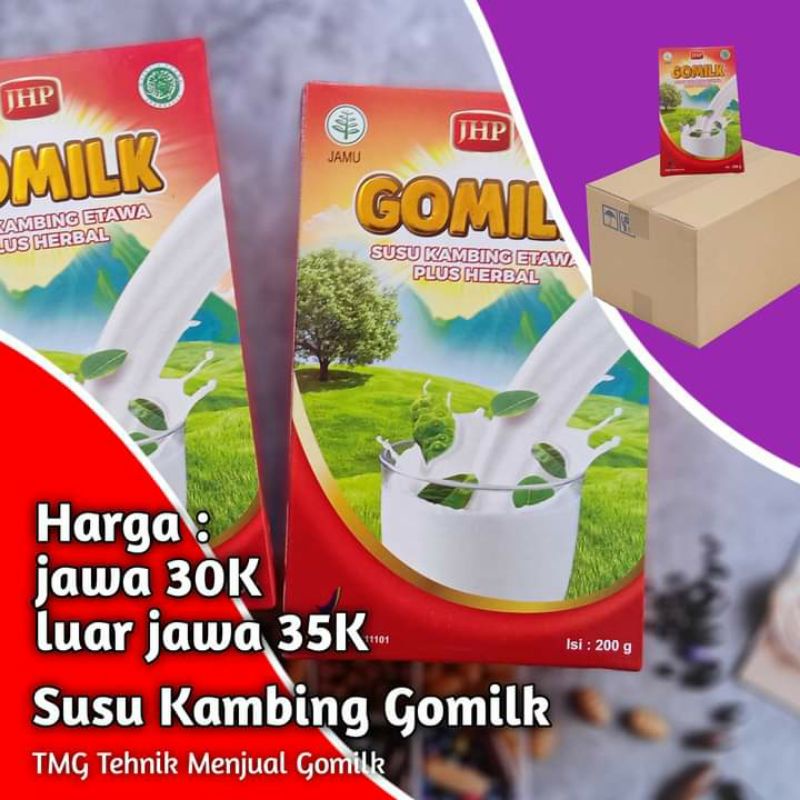 Jual Susu kambing Gomilk coklat Original strawberry | Shopee Indonesia