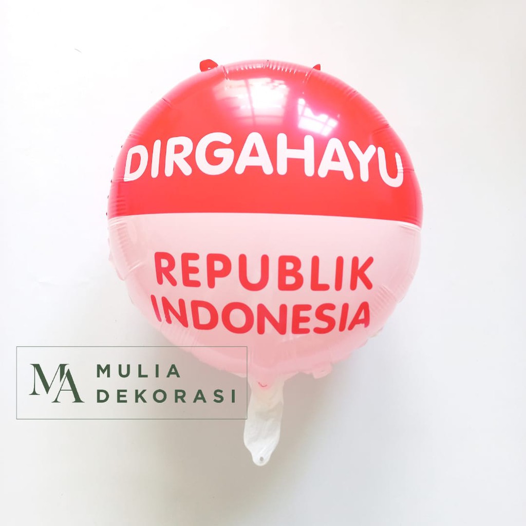 Jual Ballon Bulat Dirgahayu Republik Indonesia Ballon Pentungan Bulat ...
