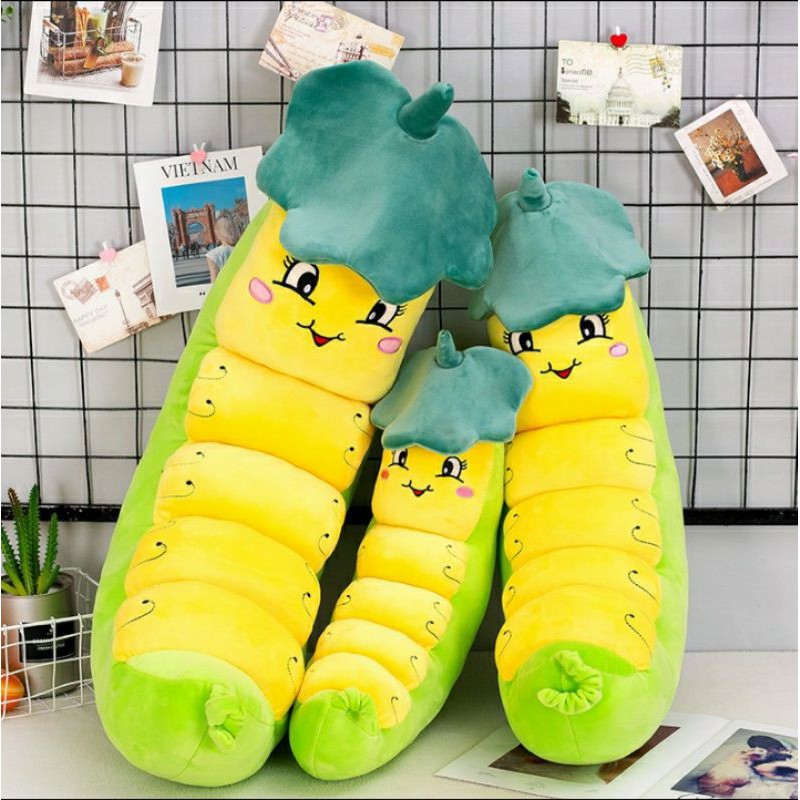 Jual BONEKA ULAT HIJAU DAUN SIZE BIG PANJANG 60CM | Shopee Indonesia