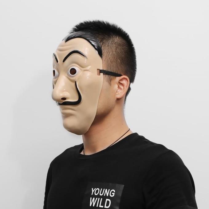 Jual jual Topeng salvador dali pria kumis jenggot cosplay vendetta ...