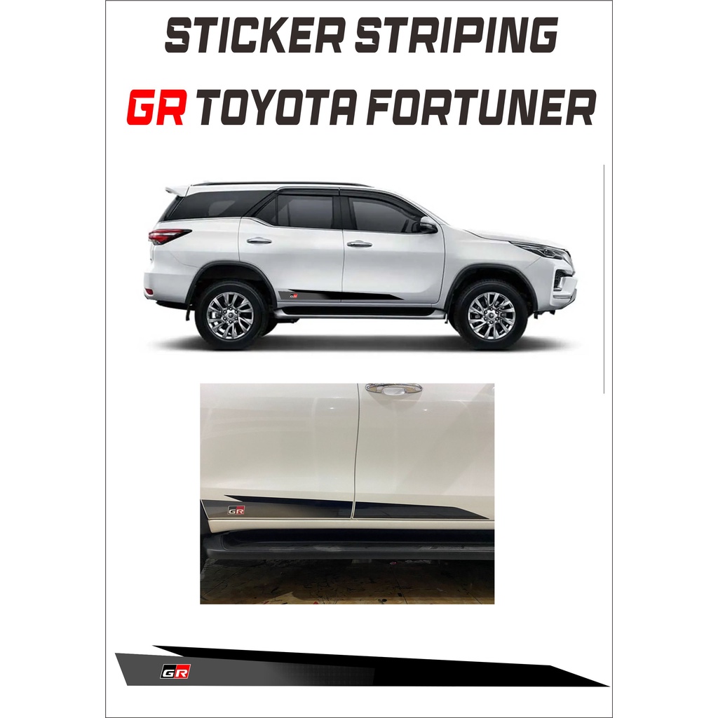 Jual Stiker GR Toyota Fortuner / Striping GR | Shopee Indonesia