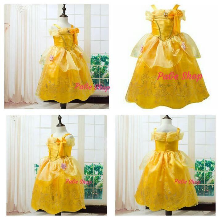 Jual OBRAL Dress Belle Beauty and the Beast / Gaun Kostum Belle ...