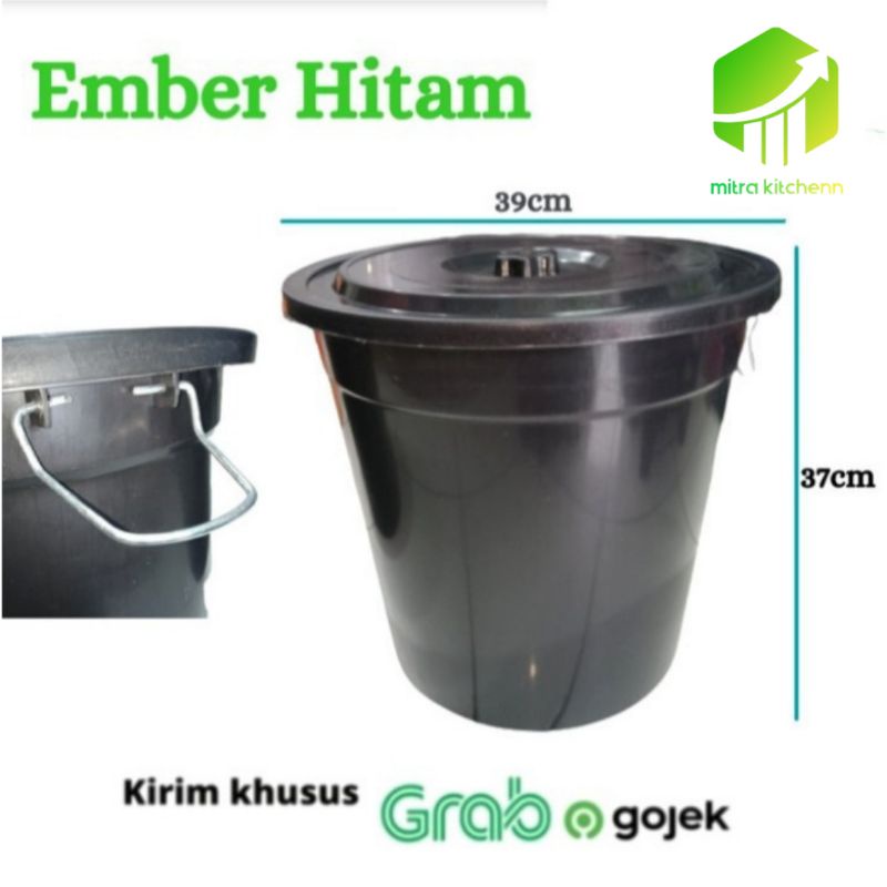 Jual Ember Tutup Rainbow Ukuran Sedang Hitam | Shopee Indonesia