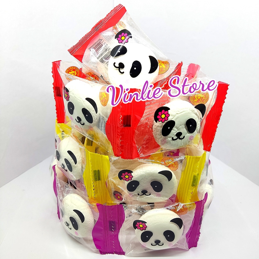 Jual Marshmallow Panda Permen lunak permen kapas isi selai kekinian ...