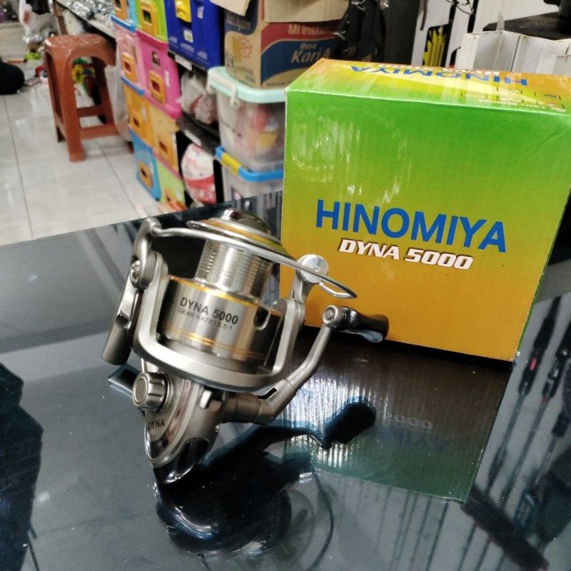Jual reel hinomiya dyna 5000 spool besi jumbo | Shopee Indonesia