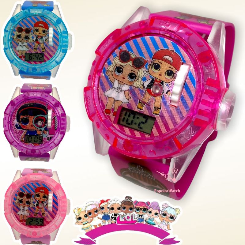 Jual jam tangan anak LOL 3 in 1 ada Laser proyekter, Lampu dan juga ...