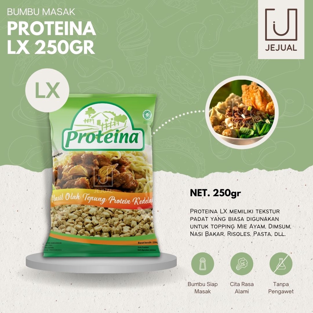 Jual DAGING NABATI Proteina LX 250gr Protein Dari Jamur Vegetarian/Vege ...