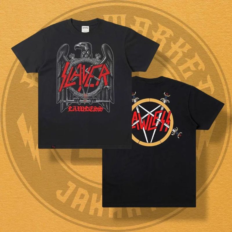 Jual Lawless X Slayer Black Eagle Original BNWT Tshirt Only | Shopee ...
