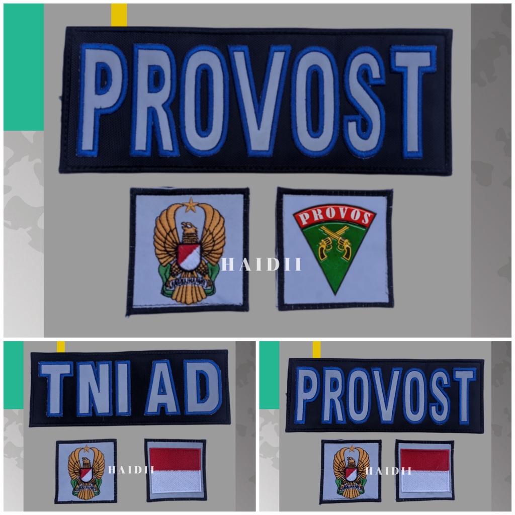 Jual Logo Bordir Provost / TNI-AD / Patch Bordir | Shopee Indonesia