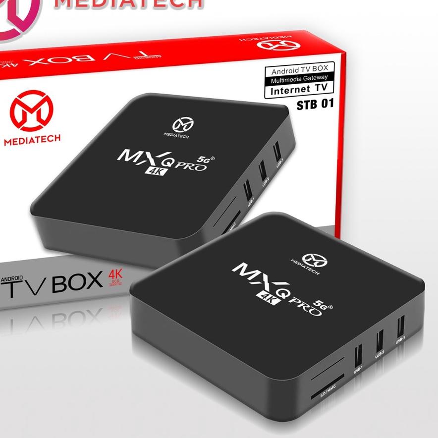 Jual Model baru - Mediatech Android TV Box OTT 4k 5G Ultra HD STB 01 - MXQ PRO 4K 5G - Hitam ...