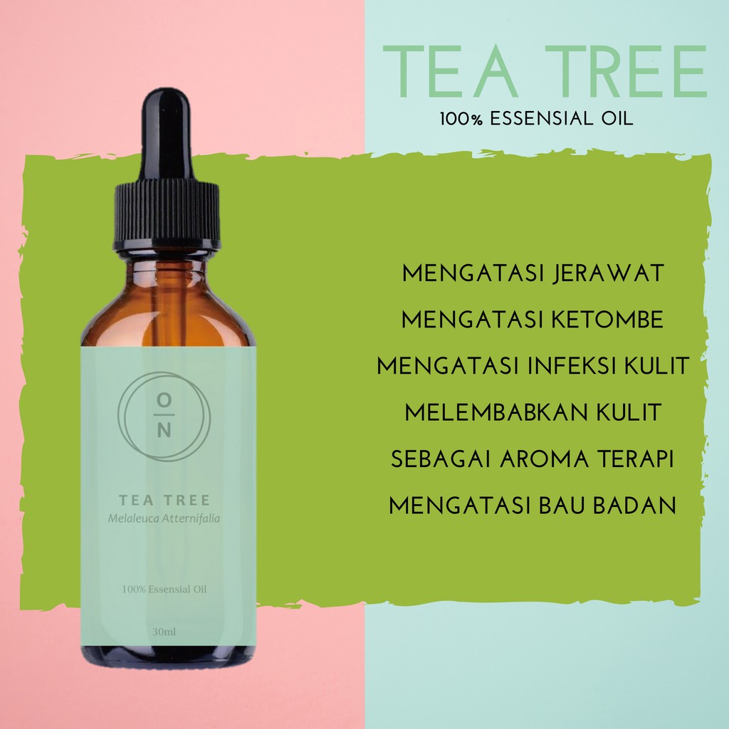 Jual Pure Tea Tree Face Oil Serum Jerawat Ketombe Minyak Wajah 100% ...