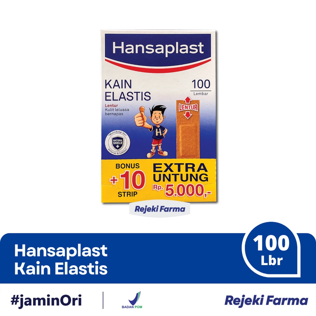 Jual Hansaplast Kain Elastis Lentur 1 Box isi 100 Lembar - Handyplast ...