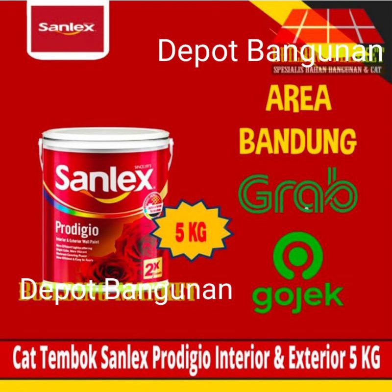 Jual Cat Plafon Gypsum Gipsum Cat Tembok Sanlex Prodigio Interior 6000 ...