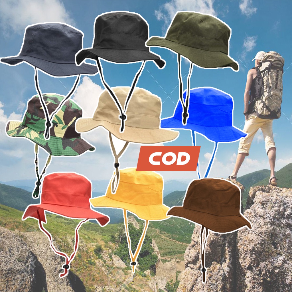 Jual TOPI RIMBA HIKING TOPI GUNUNG TOPI BERKEBUN TOPI SERAGAM ...