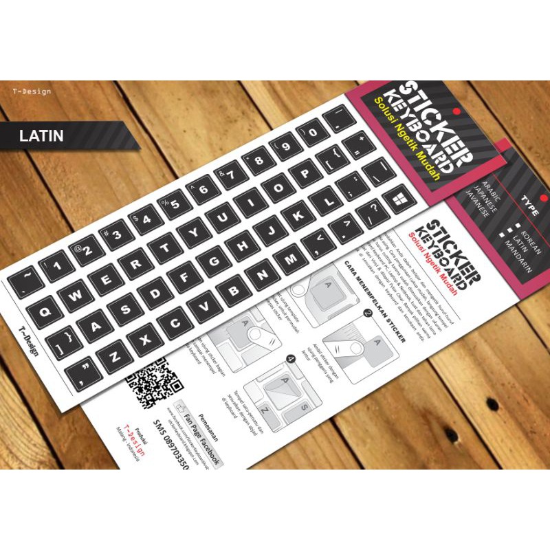 Jual Sticker Keyboard Latin - Black | Shopee Indonesia