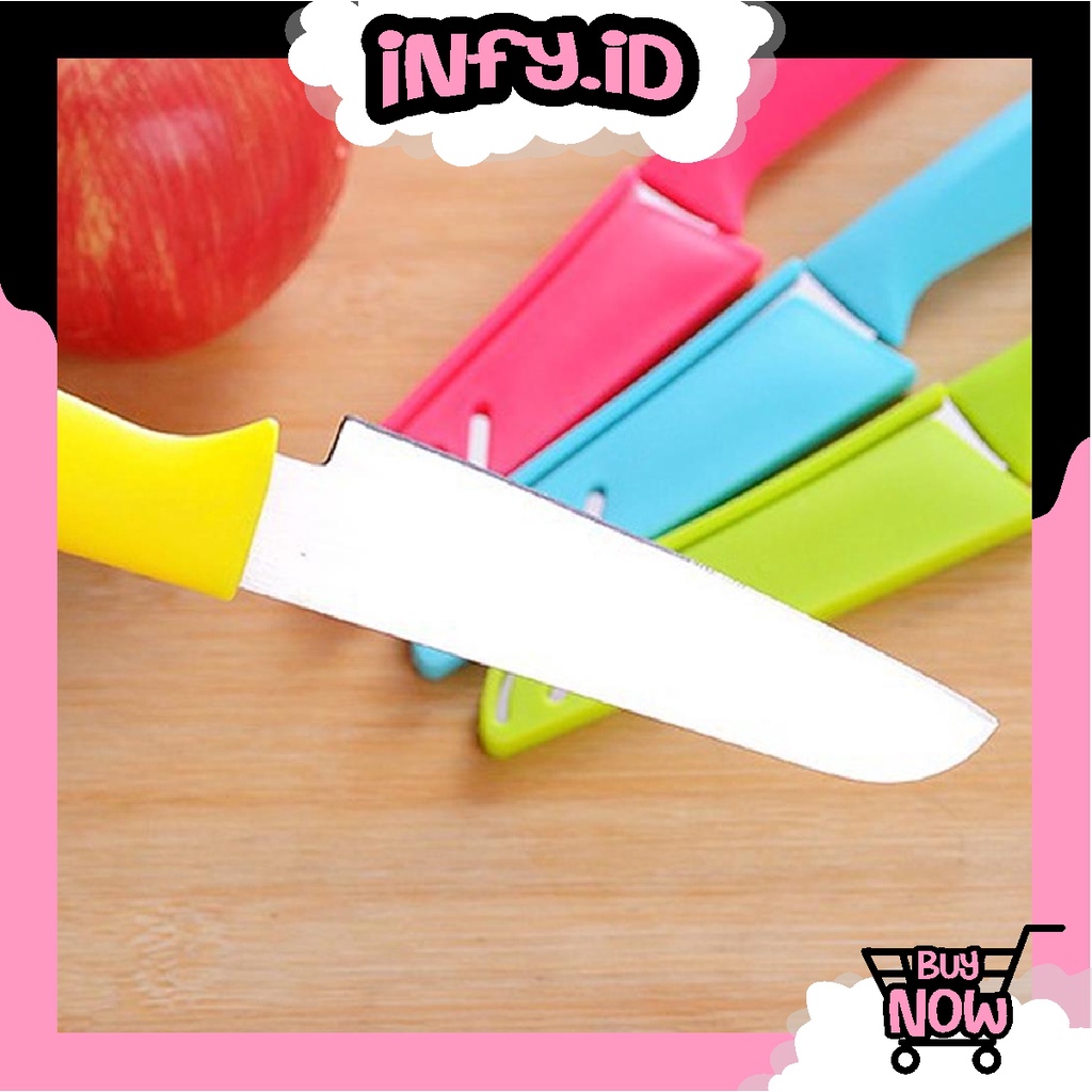 Jual INFY - Pisau Buah Stainless Sarung Multifungsi Alat Kupas Mini ...