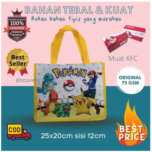 Jual Tas Ultah Pokemon Tas Souvenir Ulang Tahun Anak Pokemon Go Goodie ...