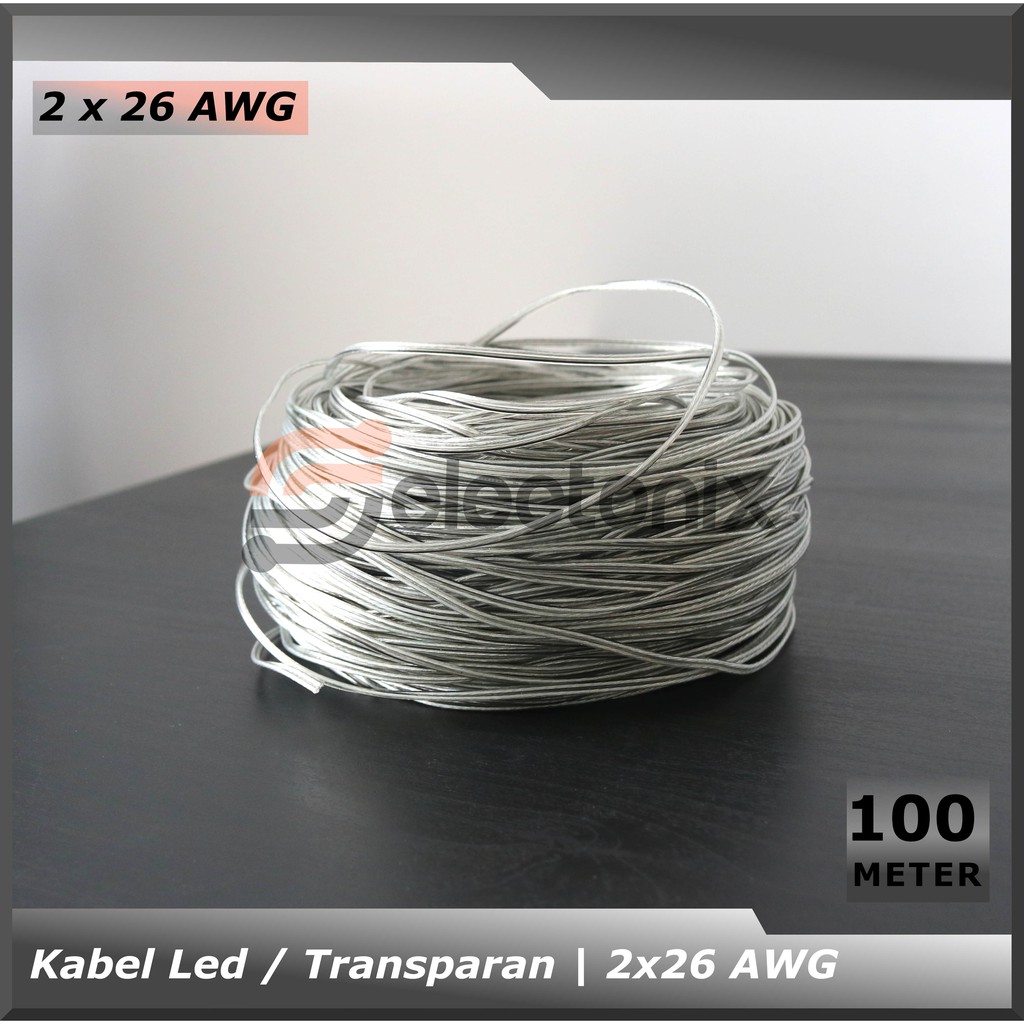 Jual Kabel Listrik 2 x 26 AWG | Transparan [100m] | Shopee Indonesia