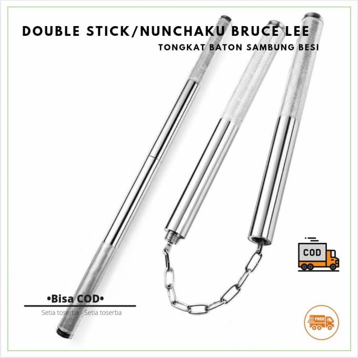 Jual Nunchaku- Double Stick Nunchaku Besi Baton -Nunchaku. | Shopee ...
