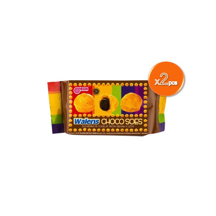 Jual Nissin Wallens Choco Soes 100 gr x2 | Shopee Indonesia