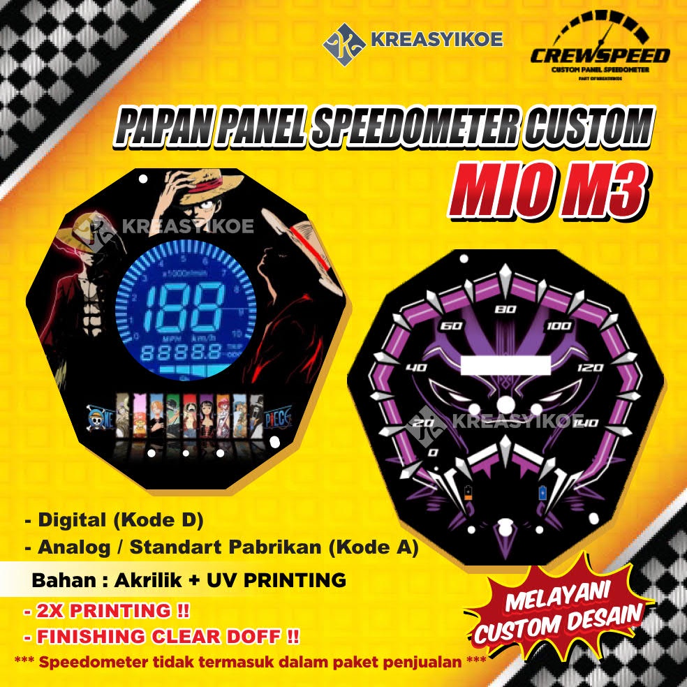 Jual Papan Panel Speedometer Yamaha Mio M3 Mio Z Custom Desain | Shopee ...