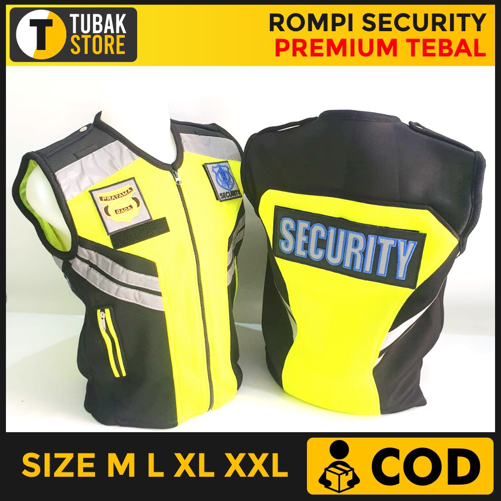 Jual ROMPI SATPAM SECURITY PREMIUM TEBAL LENGKAP DENGAN BADGE SECURITY ...