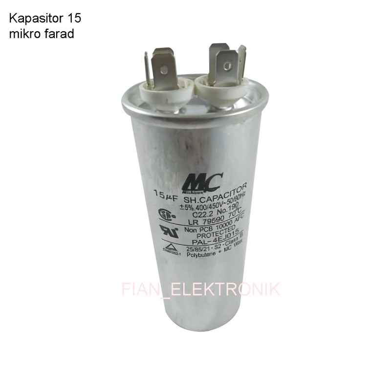 Jual KAPASITOR AC 15 UF CAPASITOR SINGLE AC 15UF CAPASITOR 15 MICRO 15 MIKRO | Shopee Indonesia