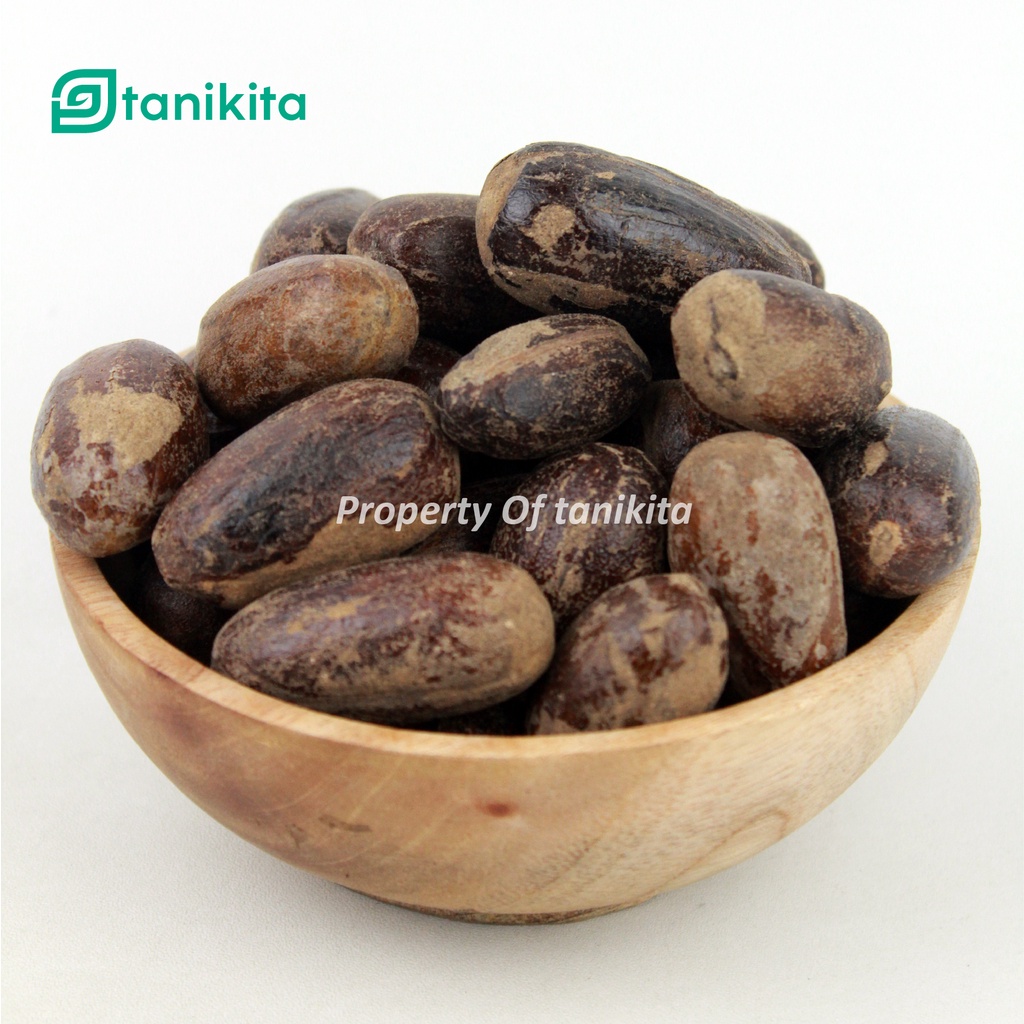 Jual Biji Pala Kering Utuh 500gr / Biji Pala Lonjong Kering Utuh ...