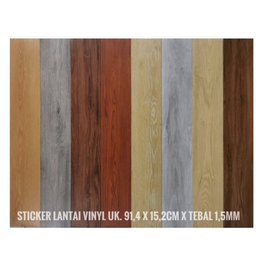 Jual STICKER LANTAI KAYU LANTAI VINYL VINYL FLOORING UK 91,4CM X 15,2CM ...