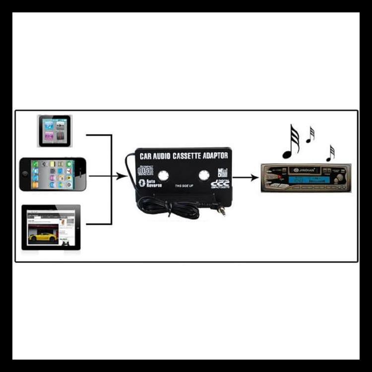 Jual CD CAR AUDIO CASSETTE KASET ADAPTOR MP3 DIGITAL TAPE ADAPTER AUX ...